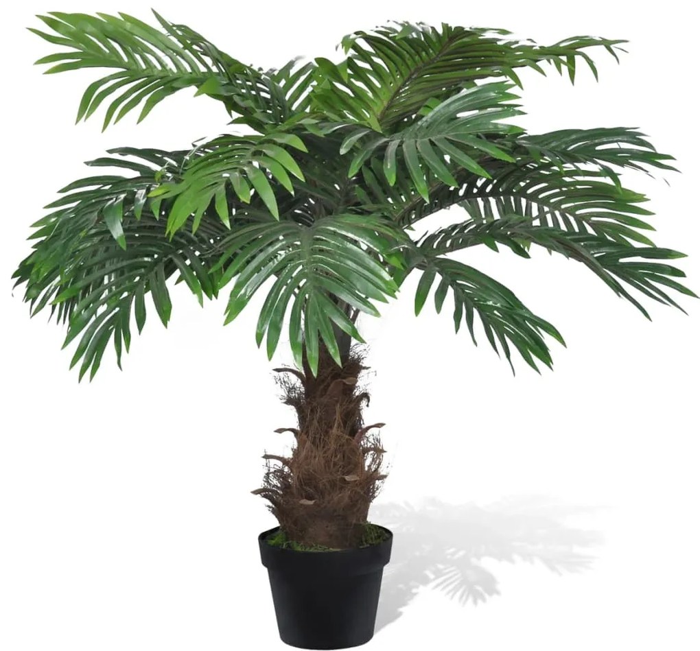 241354 vidaXL Umělá cykasová palma s květináčem 80 cm zelená