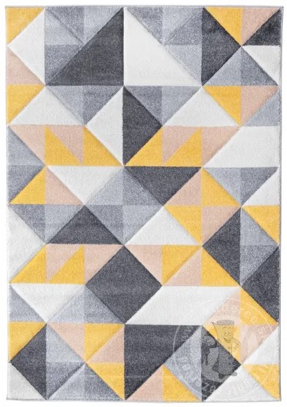 Kusový koberec Rumba 4157B cream/yellow 60x100 cm