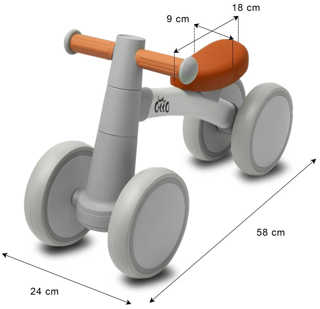 Detské odrážadlo pre najmenších Toyz OTTO Farba: Grey