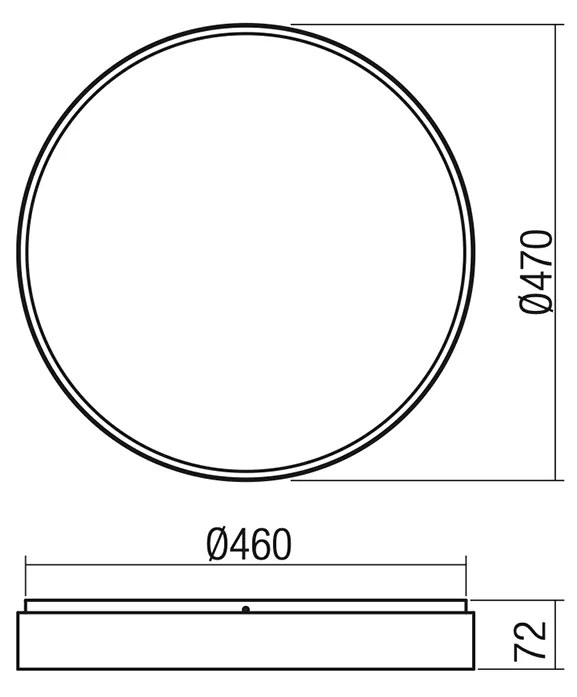 Redo 01-2570 stropní LED svítidlo stmívatelné Yomo pískově bílé, 53,6W, 3000K, ø47cm