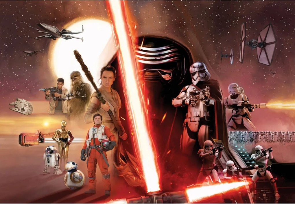 Komar Papírová fototapeta Star Wars EP7 Collage 368 x 254 cm