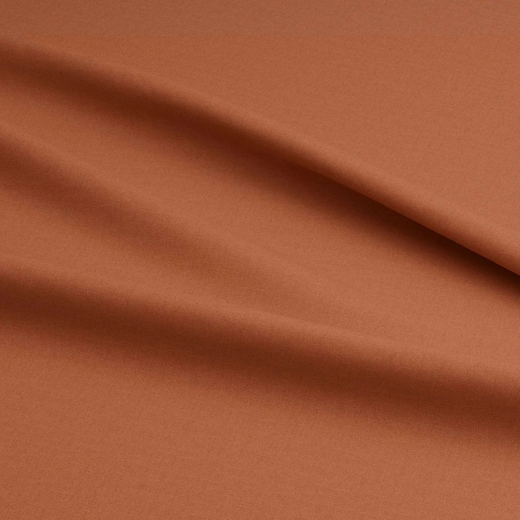 Bavlněné prodloužené povlečení Jednobarevné - světle rezavé Velikost: 140 x 220 + 70 x 90