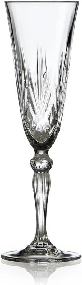 Křišťálové skleničky v sadě 4 ks na sekt 160 ml Melodia – Lyngby Glas