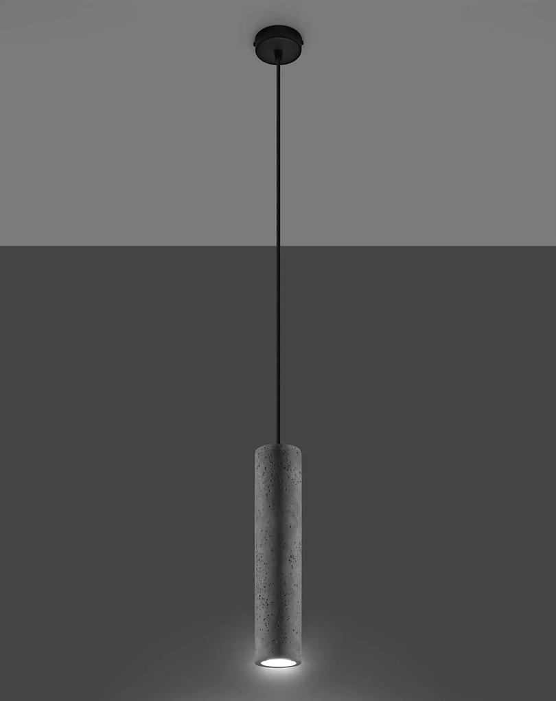 Závěsné svítidlo Luvo, 1x betonové stínítko