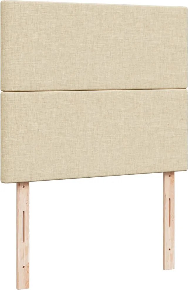 Box spring postel s matrací krémová 120x200 cm textil 3292753