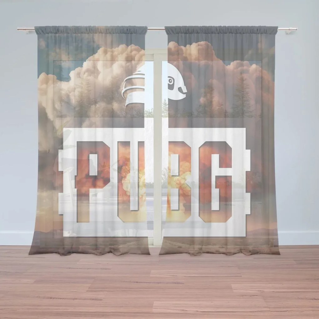 Sablio Záclony PUBG Exploze 1: 2ks 150x250cm