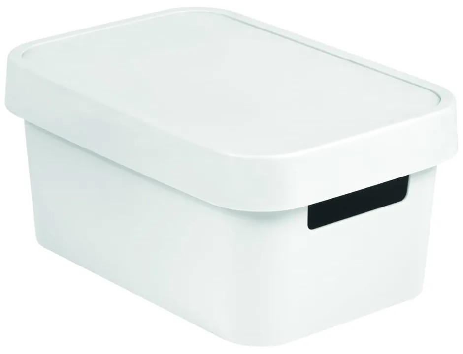 Bílý úložný box CURVER Simpla Gordinho
