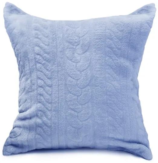 Domarex Povlečení na polštář Luxury Wool Mikroflanel 40 x 40 cm Barva: Modrá