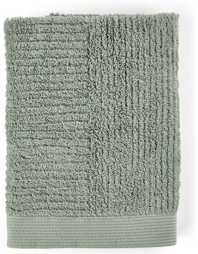 Šalvějově zelený froté bavlněný ručník 50x70 cm Classic – Zone