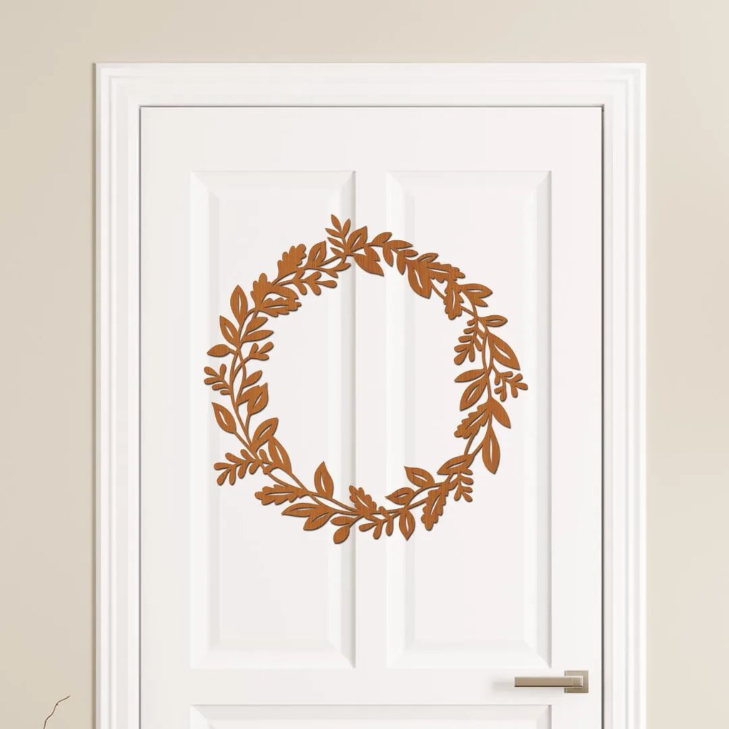 Vánoční věnec Zvolte barvu dekoru: Javor, Zvolte rozměr Ø (cm): 30, Materiál: HDF - dřevovláknitá deska