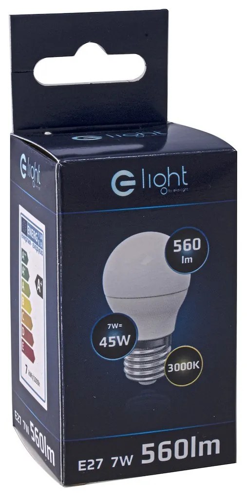 LED žárovka E27 teplá 3000k 7w 560 lm