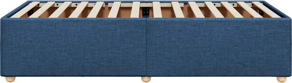 Rám postele bez matrací modrá 80x200 cm textil 3284693