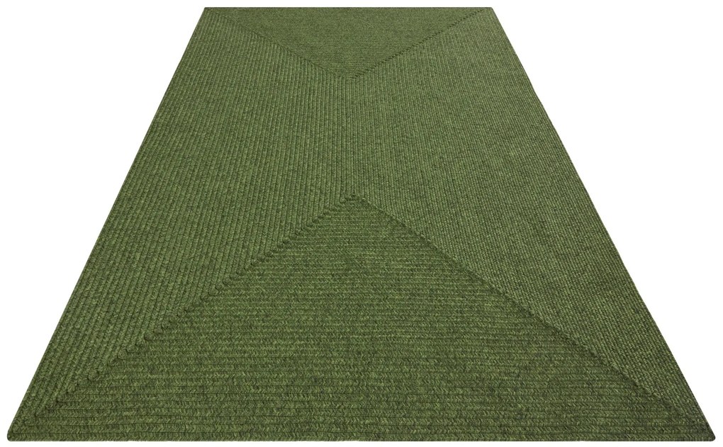 Hanse Home, Kusový koberec Braided 105554 Green – na ven i na doma, 80x150, zelená, chodba / předsíň
