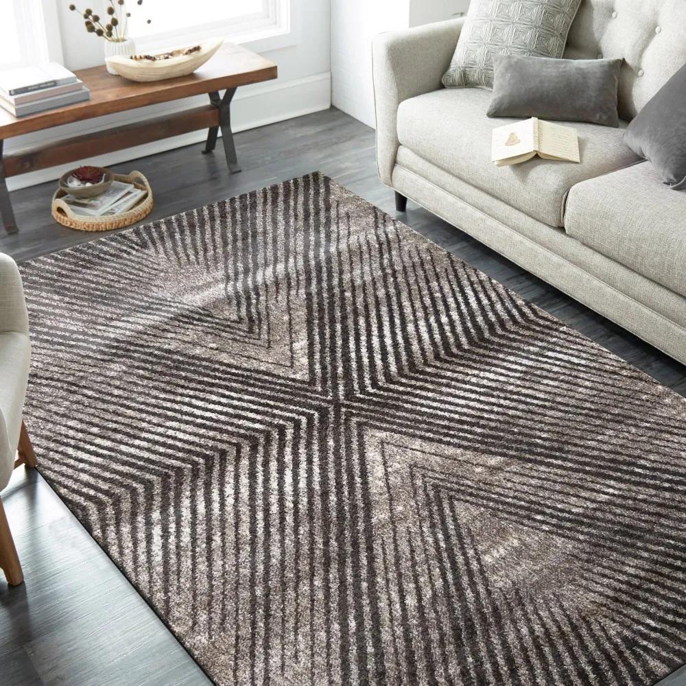 Originální moderní koberec do obývacího pokoje s geometrickým vzorem Šířka: 80 cm | Délka: 150 cm