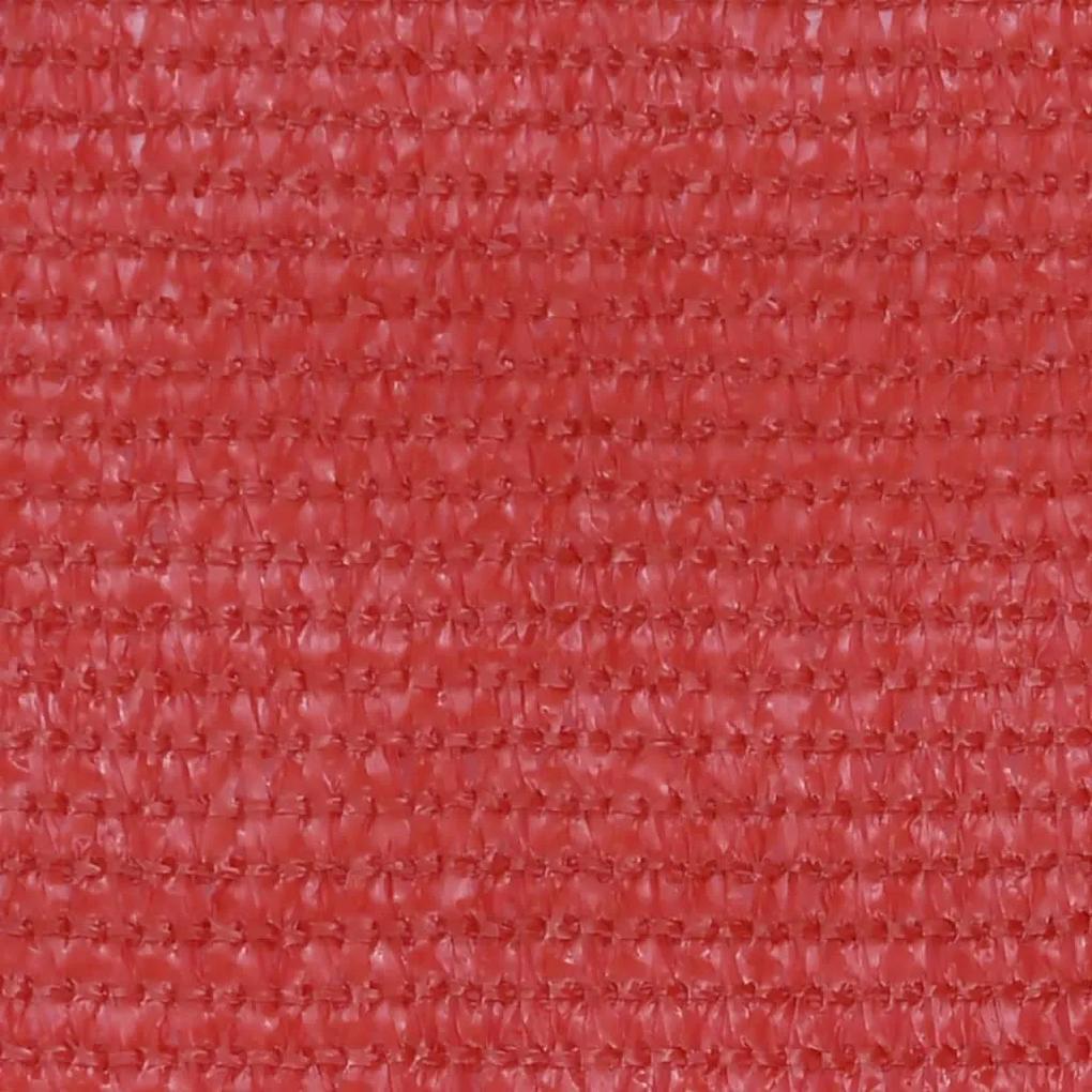 311007 vidaXL Balkonová zástěna červená 75 x 600 cm HDPE