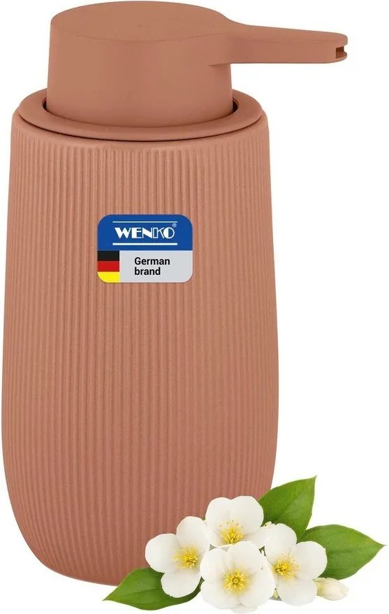 Hnědý plastový dávkovač mýdla 400 ml Fablo – Wenko