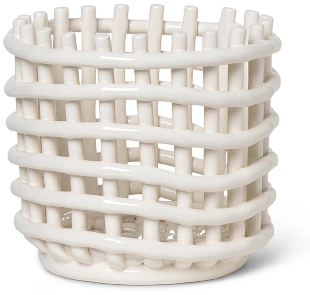 Ferm Living designové úložné koše Ceramic Basket S