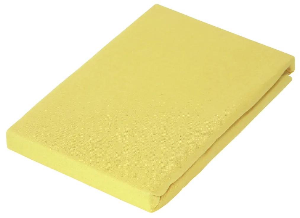 XXXLutz PROSTĚRADLO NAPÍNACÍ, žerzej, žlutá, 150/200 cm Novel - Prostěradla