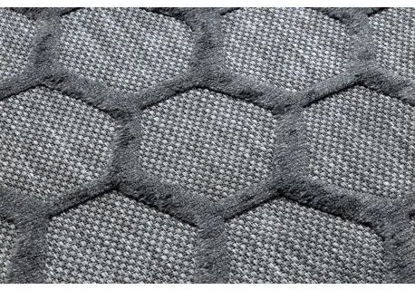 koberec SANTO SISAL 58391 plástev medu antracit velikost 180x270 cm | krásné koberce cz