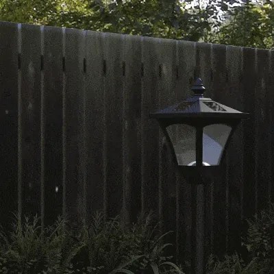 Outsunny Solární lucerna Zahradní lucerna Cestovní světlo s LED 10 lumenů Černá 15 x 120cm