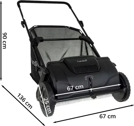 Ruční sběrač listí a trávy 100 l – nastavitelný, otočný mechanismus