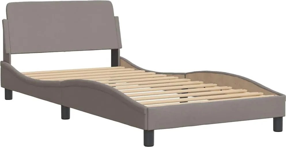 Rám postele bez matrace Hanko taupe 100 x 200 cm textil 3310374