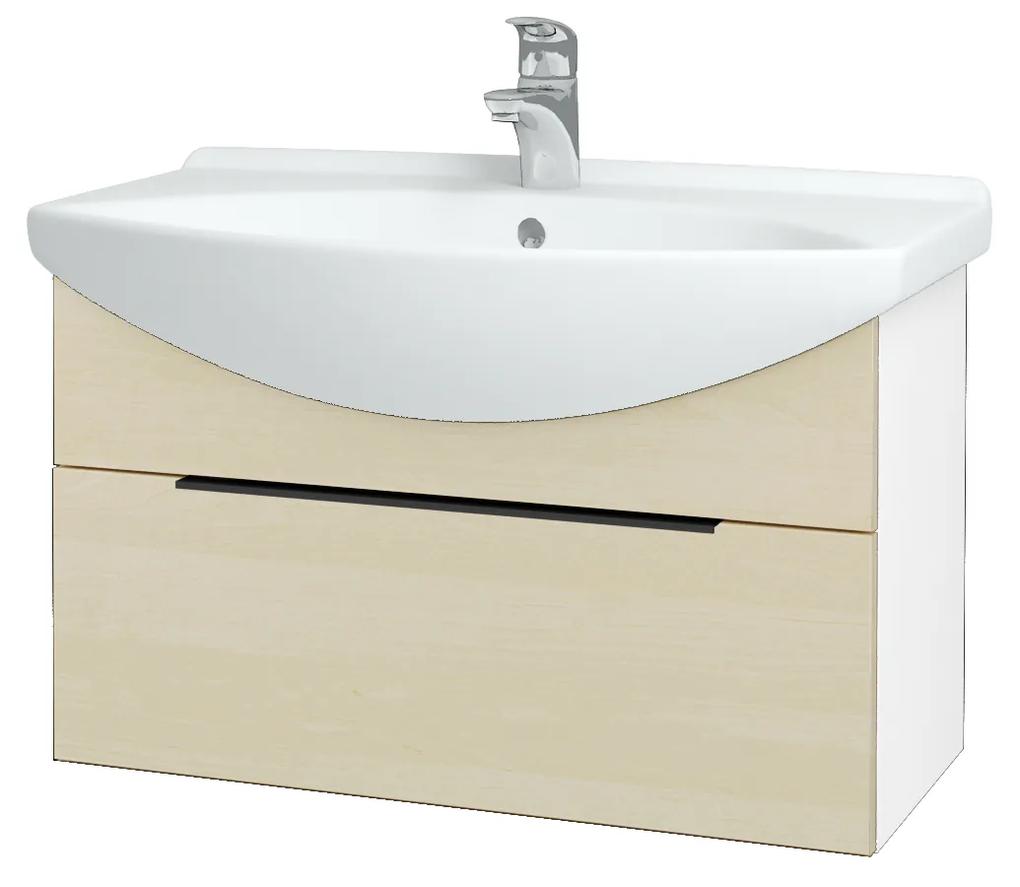 Dřevojas Koupelnová skříň TAKE IT SZZ 75 Varianta: N01 Bílá lesk / Úchytka T01 / D17 Colorado