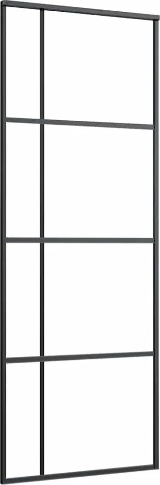 Posuvné dveře se sadou kování černé 76x205 cm ESG Glass 3375910