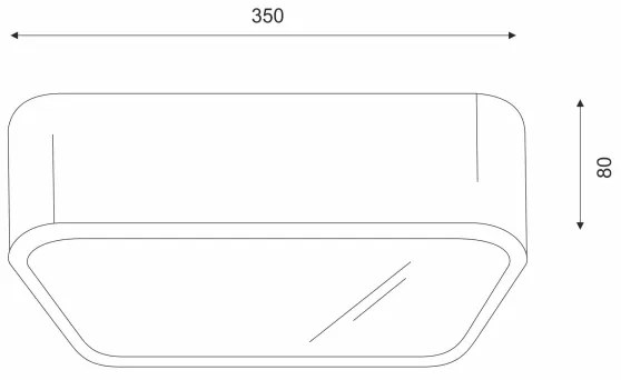 Stropní svítidlo OAK SQUARE 2xE27/15W/230V 35x35 cm dub
