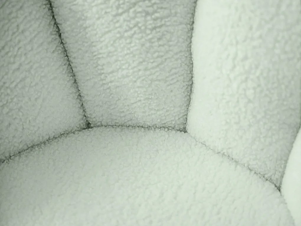 Otočné designové křeslo BLOOM s taburetem, světle zelená