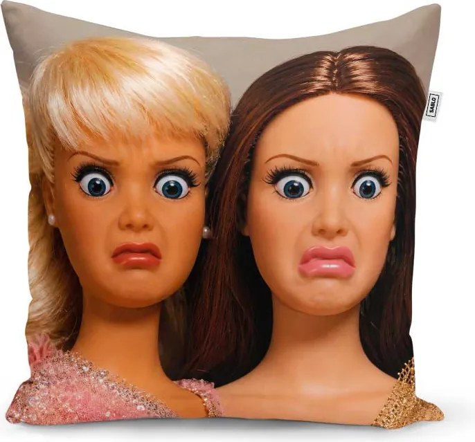 Sablio Polštář Šokovaná Barbie - Meme Barbie: 40x40 cm