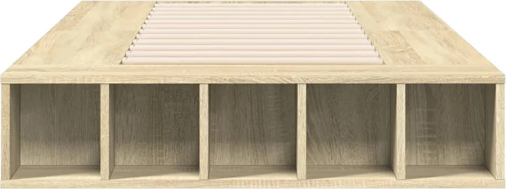 Rám postele dub sonoma 75 x 190 cm kompozitní dřevo 3280533