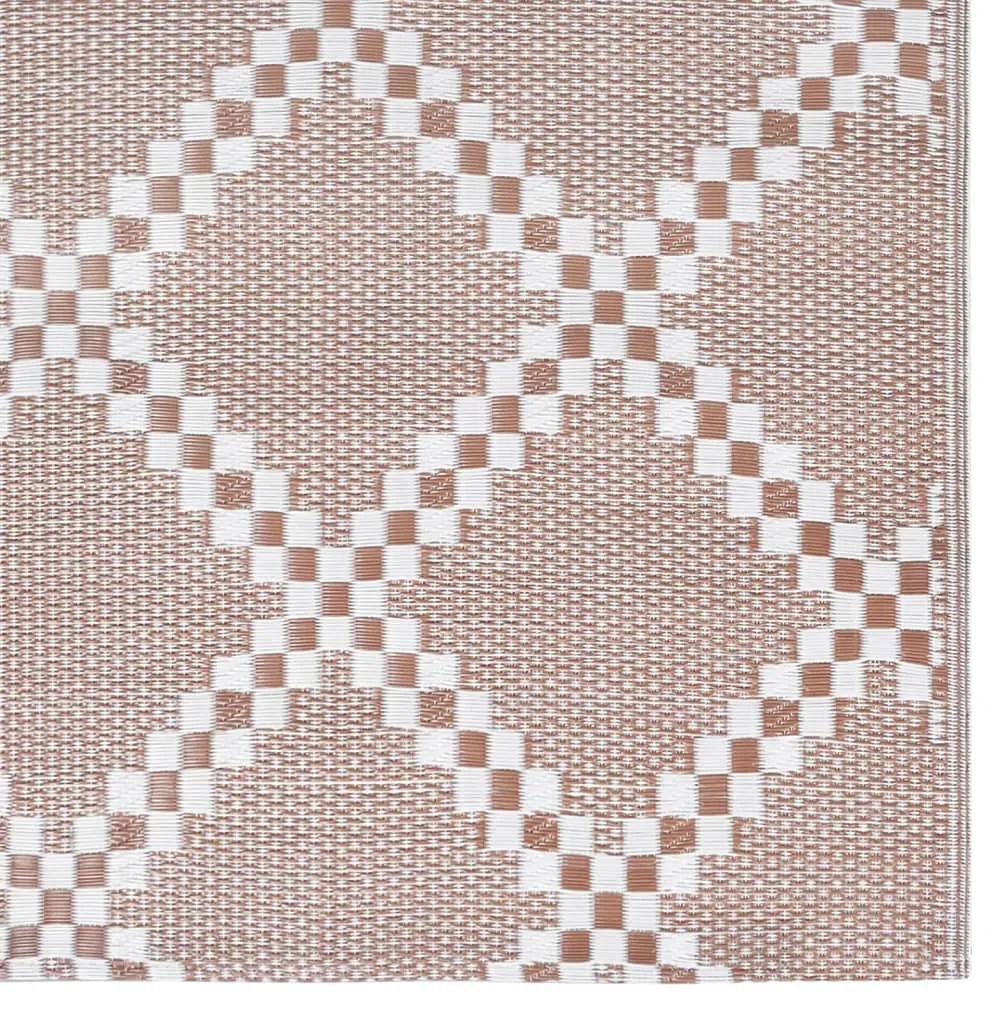 Venkovní koberec hnědý 160 x 230 cm PP,  310434