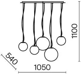 Maytoni Závěsné svítidlo BASIC, 5xE27, d. 105 cm