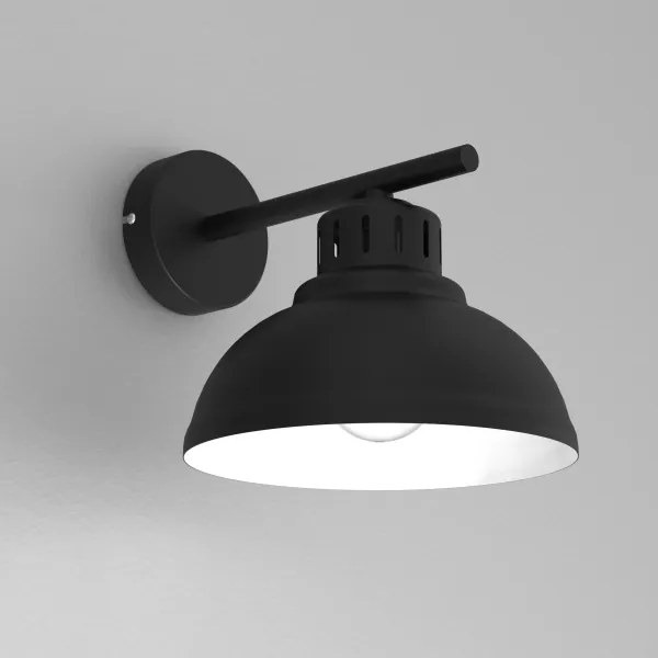 Nástěnná lampa SVEN 1xE27/15W/230V černá