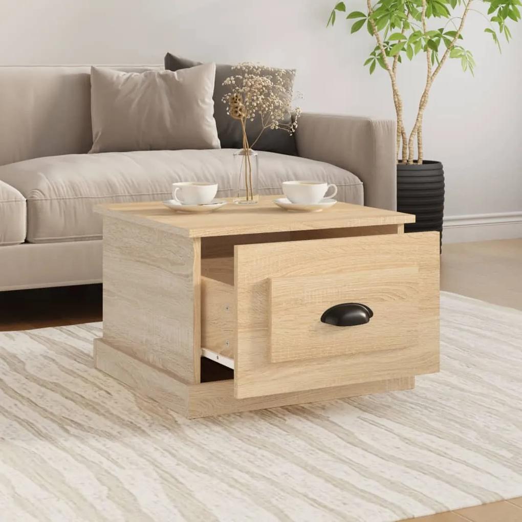 Konferenční stolek dub sonoma 50x50x35 cm kompozitní dřevo - Default Title