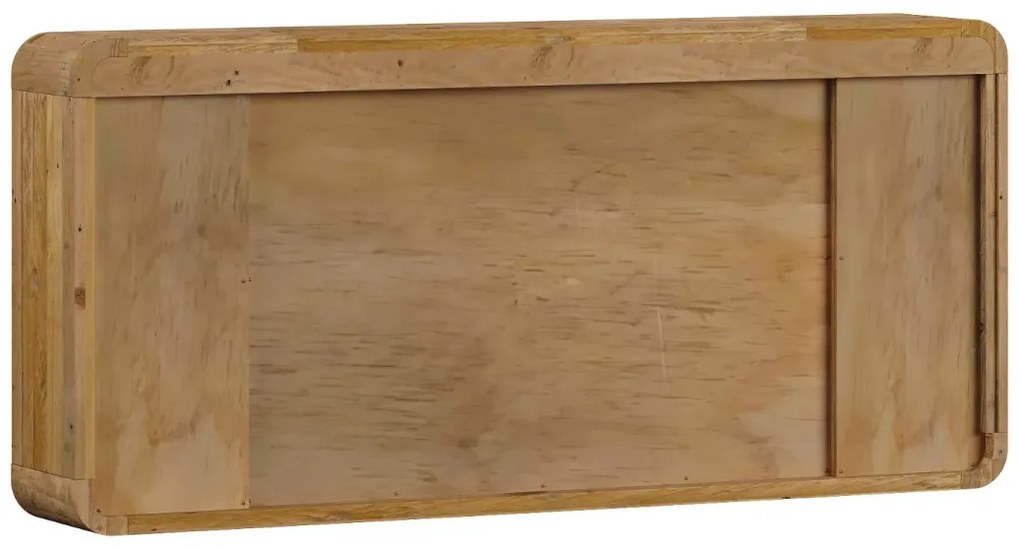 furniture-nabytek.cz - Masivní koupelnové zrcadlo Dingora II z recyklované borovice, lakované, přírodní – 130×60 cm