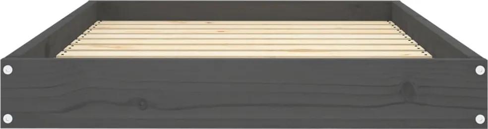 vidaXL Pelíšek pro psy 91,5 x 64 x 9 cm masivní borovice [820863] Barva: Černá