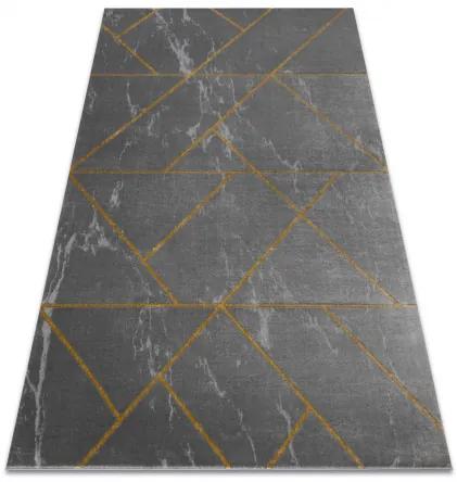 Dywany Luszczow Kusový koberec EMERALD EXCLUSIVE 1012 geometrický, mramor šedá / zlato Rozměr koberce: 140 x 190 cm