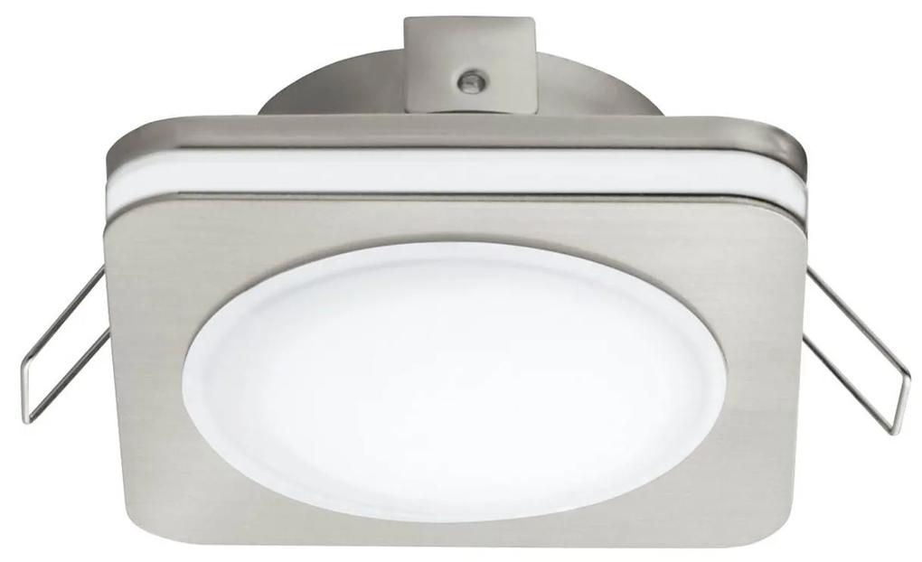 Zápustné koupelnové bodové LED svítidlo PINEDA 1, hranaté, chromované Eglo PINEDA 1 95921