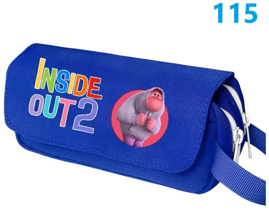 Dětský školní penál V hlavě 2 (Inside Out 2) Barva: modrá 115