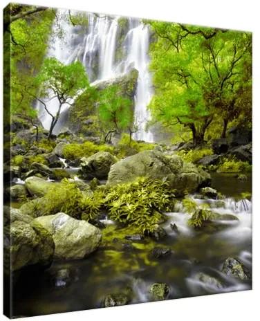 Tištěný obraz Nádherný jarní vodopád 30x30cm 2484A_1AI