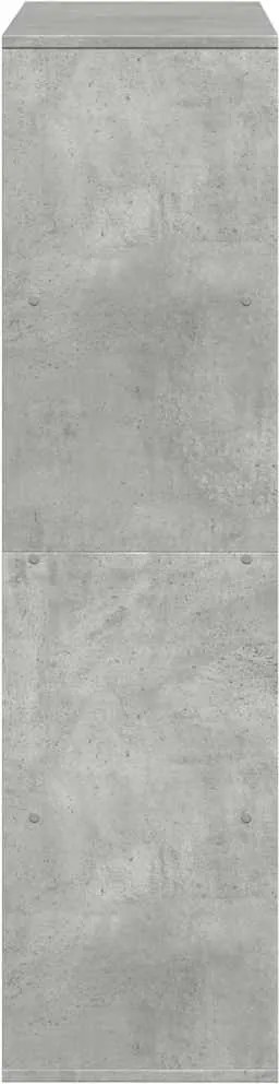 Dělicí stěna betonově šedá 100 x 33 x 125,5 cm kompozitní dřevo 3309486
