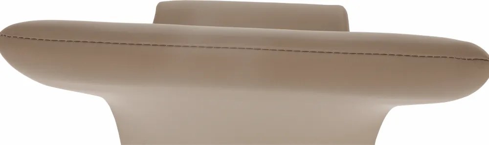 Jídelní židle SIGNA - šedohnědá TAUPE ekokůže / šedý kov