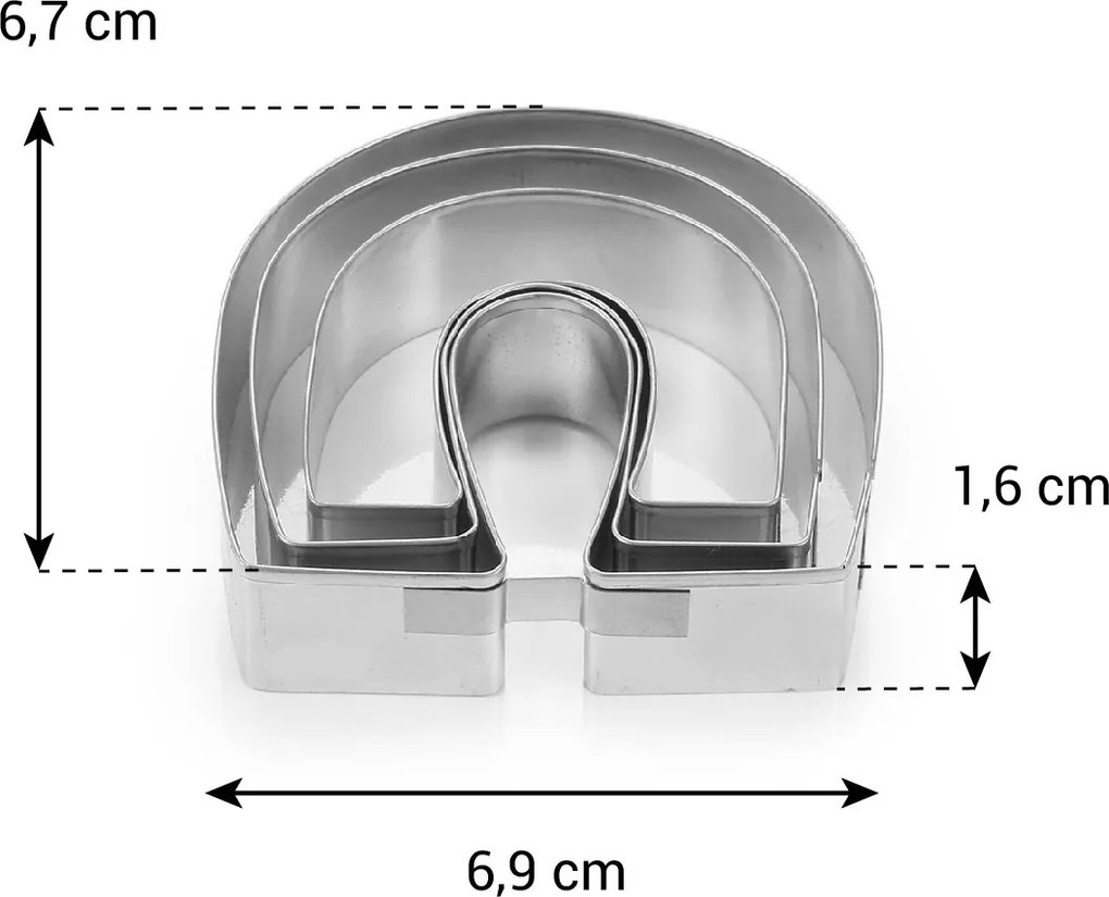 TESCOMA Vykrajovátka podkova DELÍCIA, 3 ks