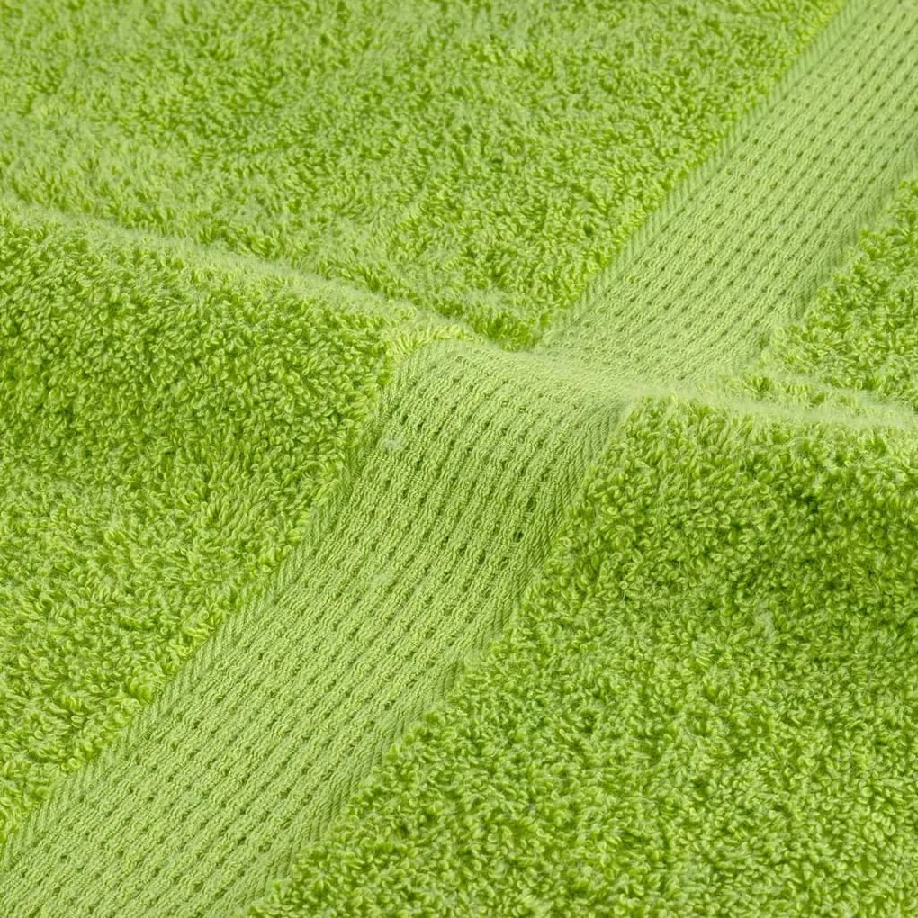 Prémiové osušky SOLUND 10 ks jablečně zelené 100x150 cm 600 g/m² 137505