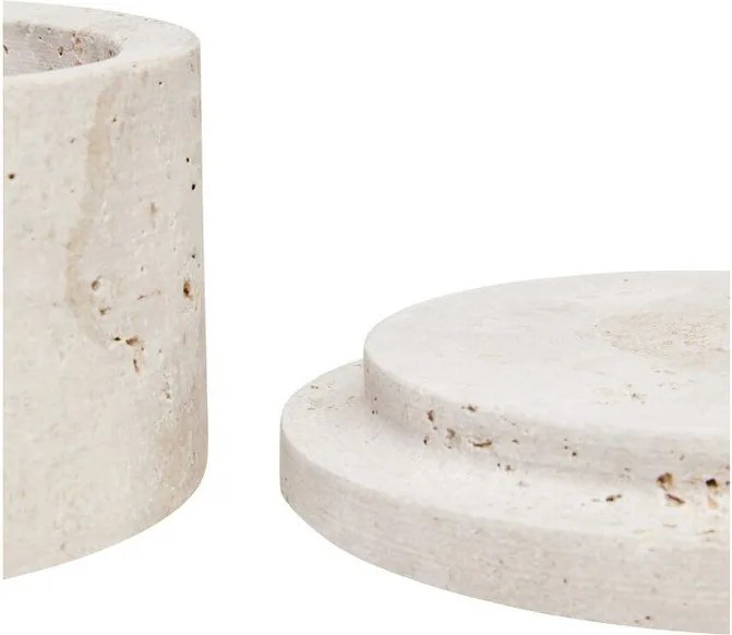 Dekorativní kamenný úložný box v přírodní barvě ø 14x8 cm Tibor – Premier Housewares