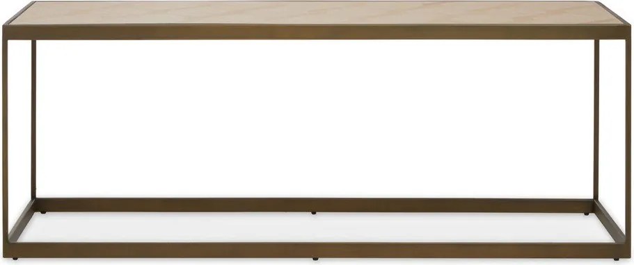 Hnědý/v přírodní barvě konferenční stolek s deskou v dubovém dekoru 40x120 cm Grenoble – Premier Housewares