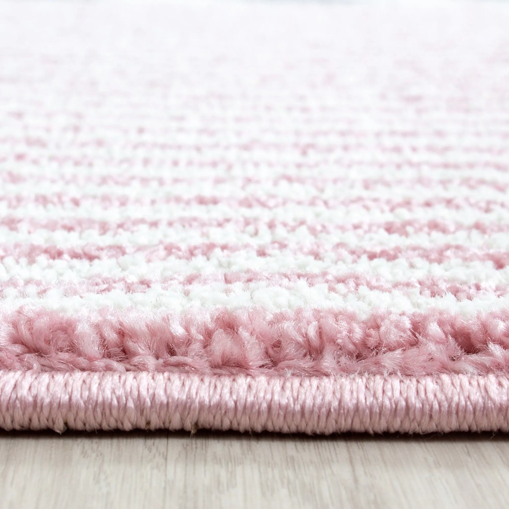 Ayyildiz Dětský kusový koberec KIDS 0620, kulatý, Růžová Rozměr koberce: 160 cm KRUH
