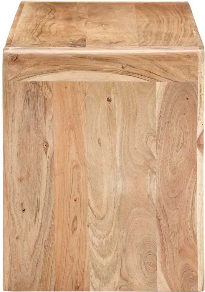 Lavice 110 x 38 x 46 cm masivní akáciové dřevo 323584